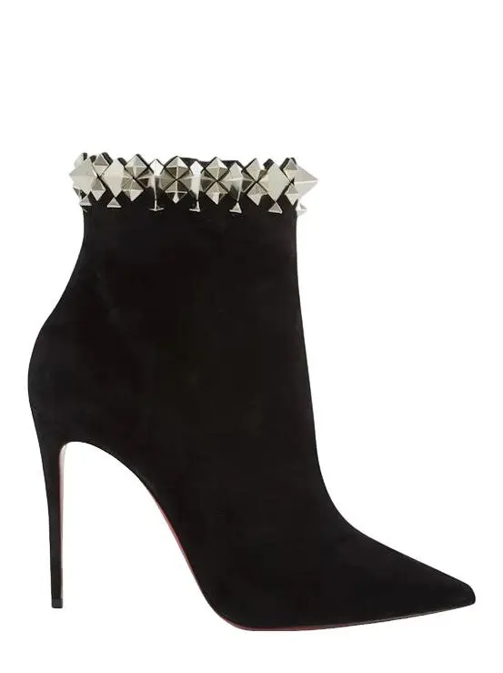 CHRISTIAN LOUBOUTIN Firmamma 100 Veau Velours - Black/silver