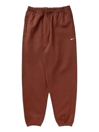 Nike Solo Swoosh Fleece Pants - Dark Pony/white