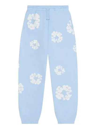 DENIM TEARS The Cotton Wreath Sweatpants - Powder Blue