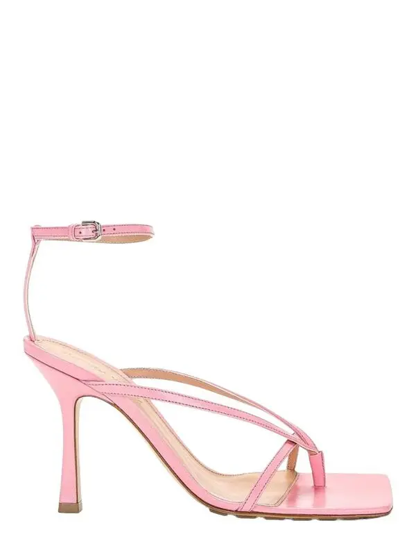 Bottega Veneta Stretch Heeled Sandals - Pink