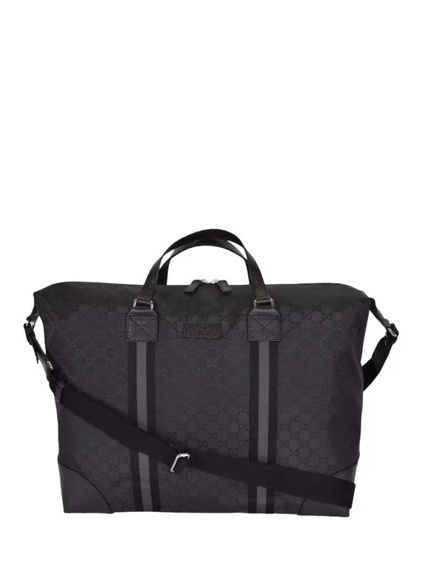 Gucci Gg Guccissima Duffle Bag Large - Black