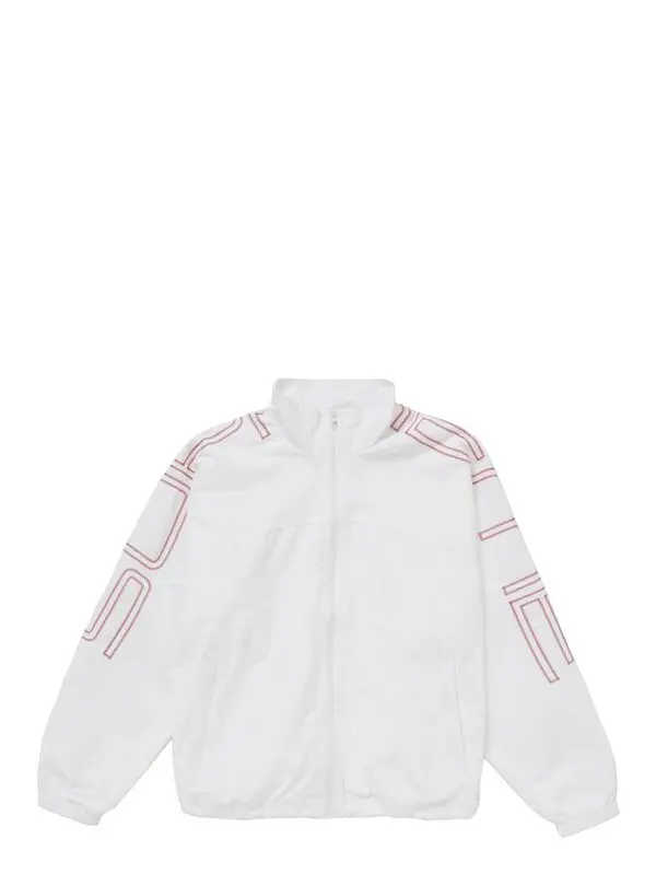 Supreme Embroidered Track Jacket - White