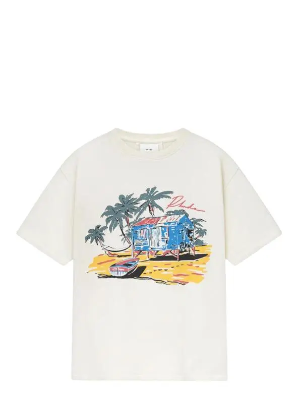 Rhude Beachside Tee Shirt - White