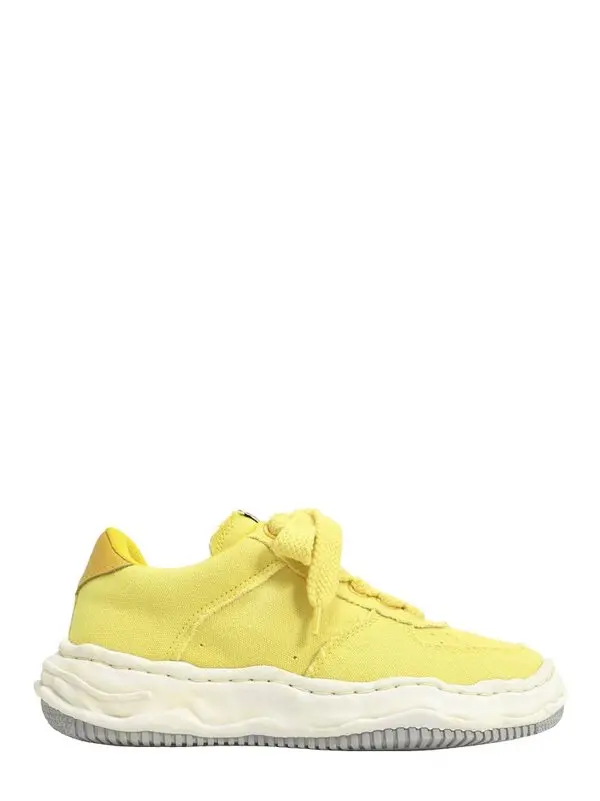 Mihara Yasuhiro Wayne Og Sole Canvas Low Sneakers - Yellow/white