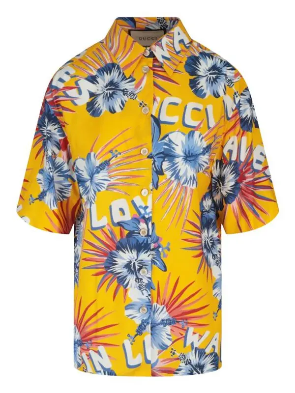 Gucci Printed Shirt - Yellow