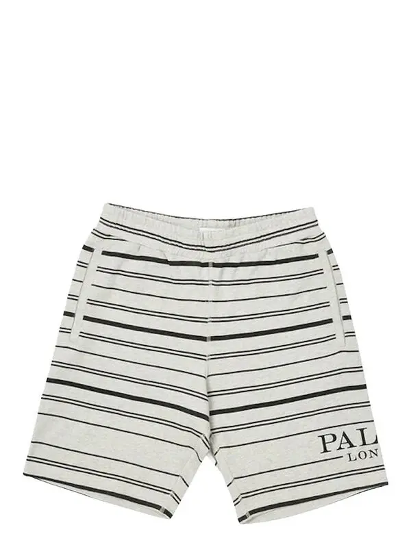 PALACE Printed Stripe Shorts - Grey Marl