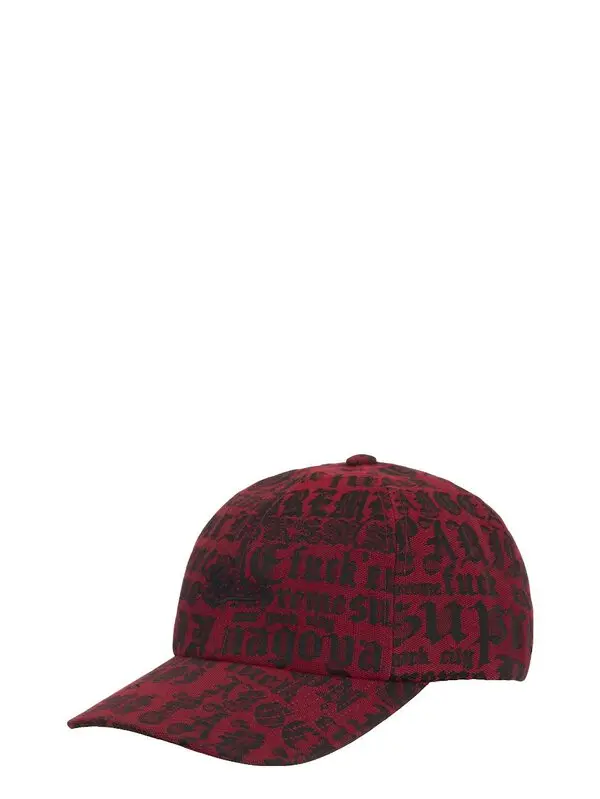 Supreme Cities Jacquard 6-panel - Red