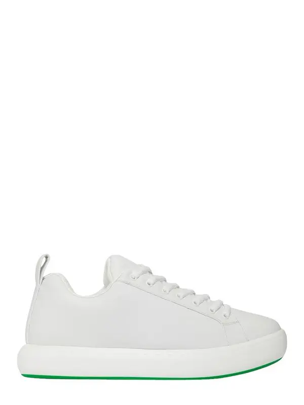 Bottega Veneta Pillow Leather Low-top Sneakers - Optic White/parakeet