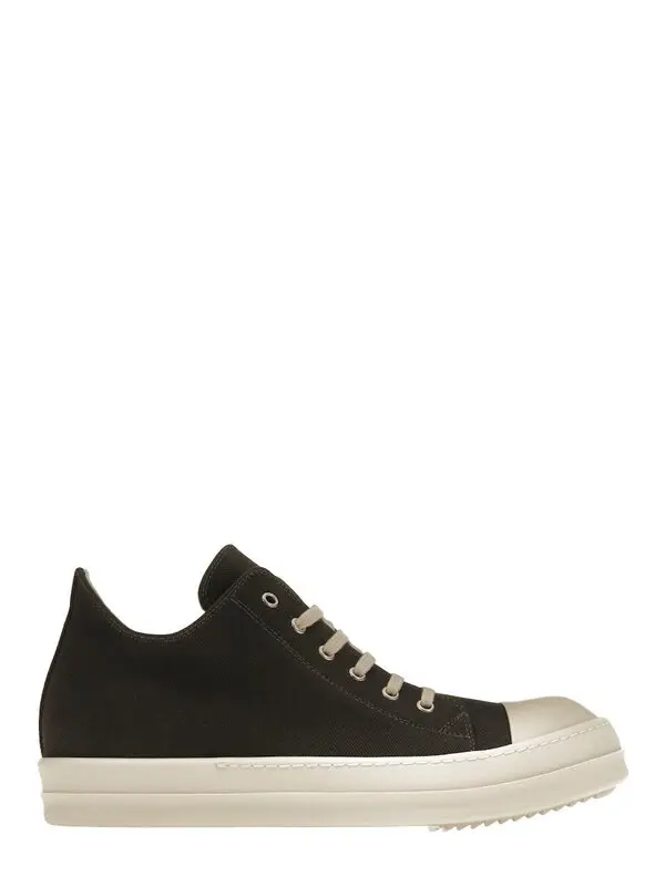 Rick Owens Low Cotton Nylonin Sneakers - Black/milk