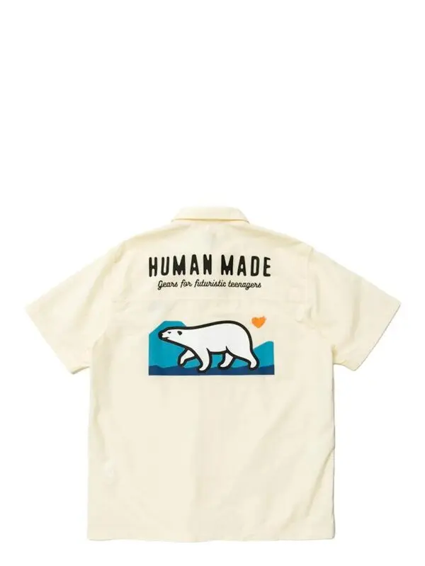 HUMAN MADE Polar Bear Camp Shirt - White