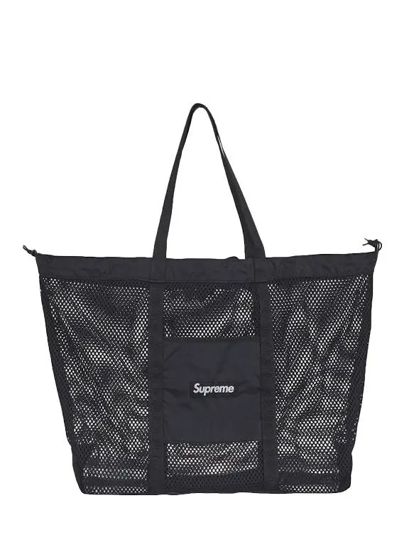 Supreme Mesh Tote Bag - Black