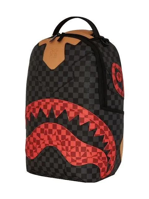 SPRAYGROUND Evil Triple Decker Backpack - Black Red
