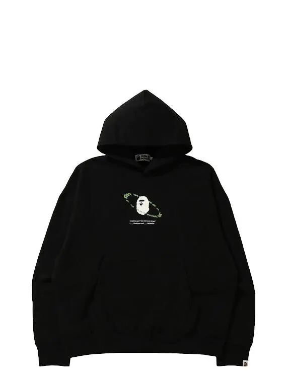 BAPE Loose Fit Pullover Hoodie - Black