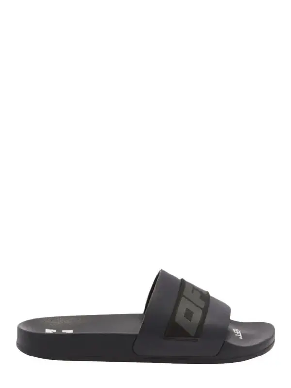 Off-White Industrial Belt Slides - Black/white