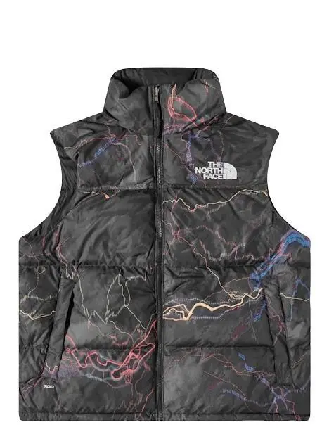 The North Face 1996 Retro Nuptse Vest - Black/glow Print