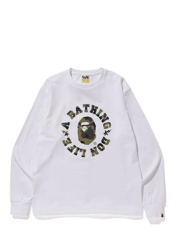 A BATHING APE X Big Sean Don Life Long Sleeve Tee Shirt - White