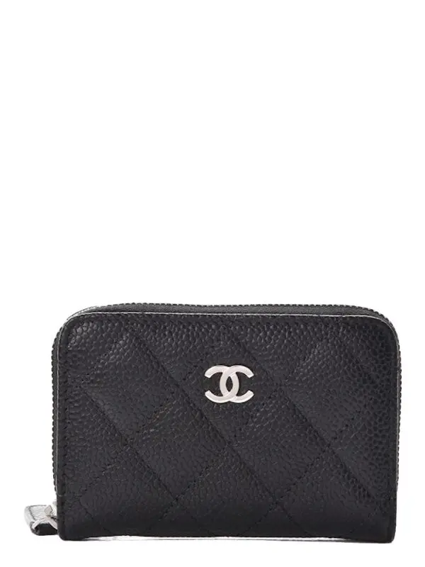 Chanel Zip Coin Purse Quilted - Multicolor