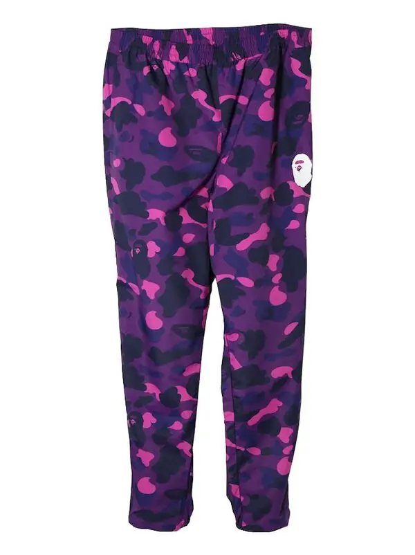 A BATHING APE Camo Track Pants - Purple