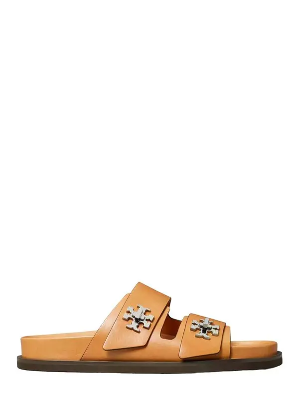 Tory Burch Dual Strap Embellished Sandals - Brown