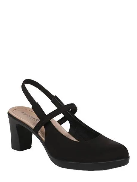 LIFESTRIDE Evoke Slingback Mary Jane Platform Pump - Black