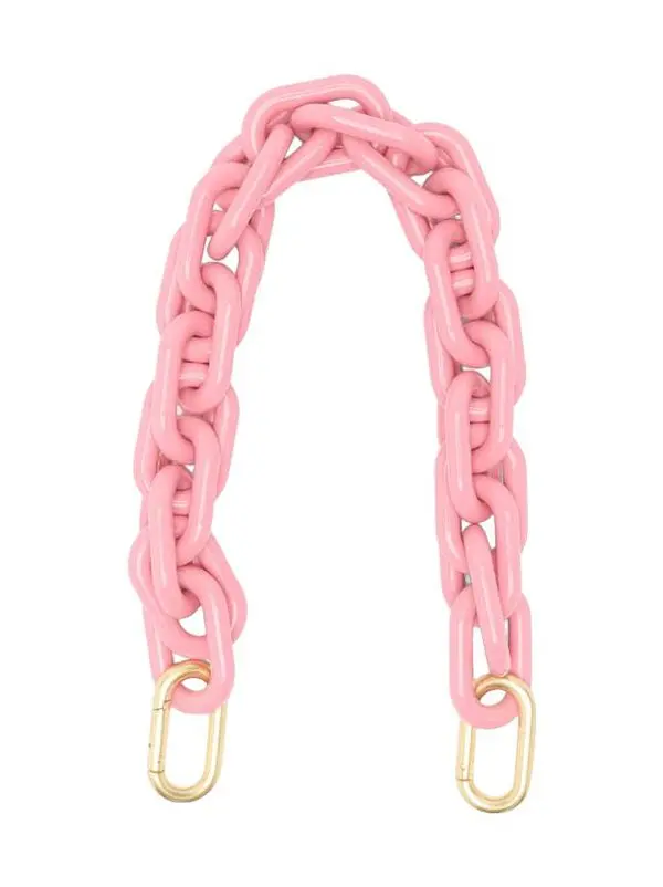 Clare V. Shortie Resin Link Chain Strap - Peony Resin