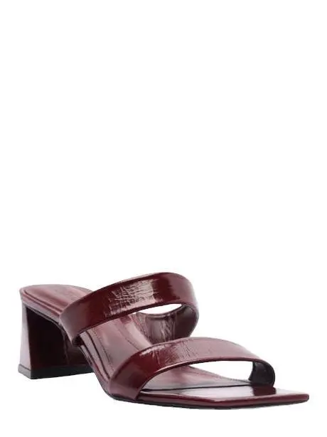 Schutz Chantal Mid Slide Sandal - Vino