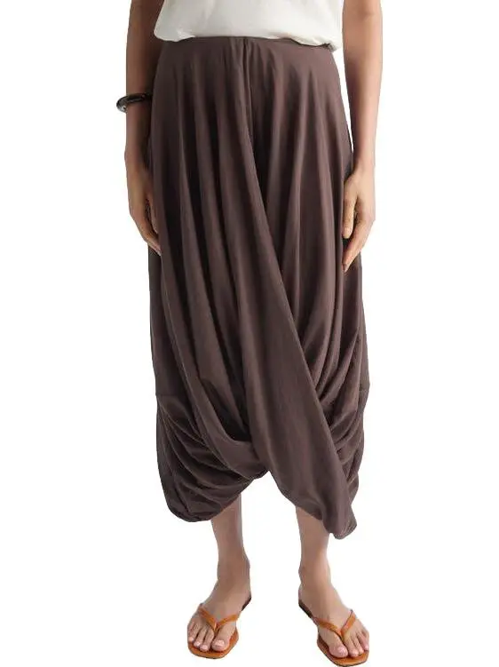 TOTEME Cocoon Maxi Skirt - Walnut