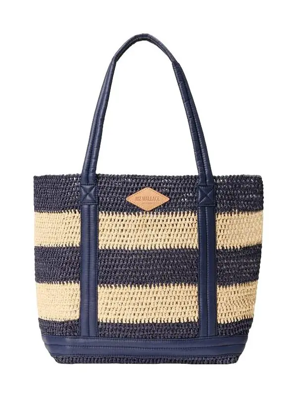 Mz Wallace Crochet Tote - Dawn/natural Stripe