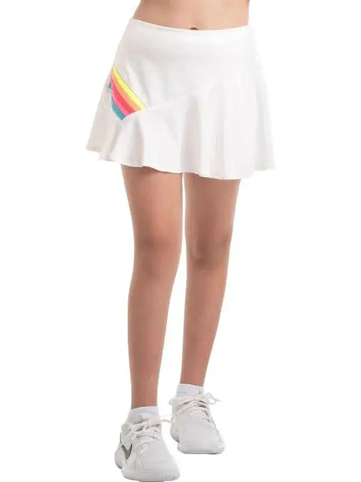 Lucky In Love Prisma Stripe Skirt - Rainbow