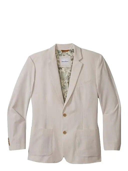 Tommy Bahama Stretch Cotton Seersucker Sport Coat - Stone Khaki