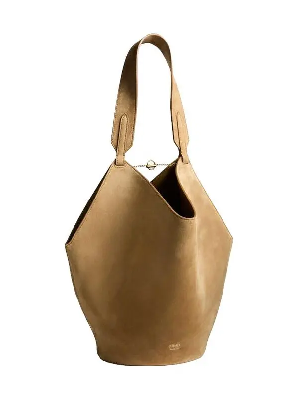 Khaite Small Lotus Top Handle Bag - Mud