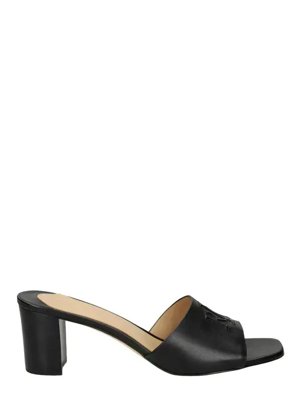 Ralph Lauren Logo-embossed Open-toe Sandals - Black