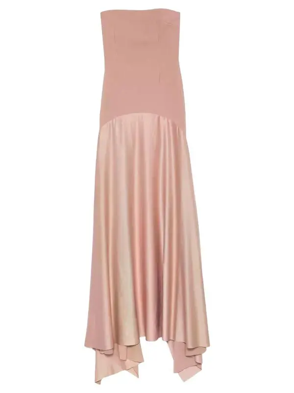 Solace London The Alessandra Strapless Gown - Pink