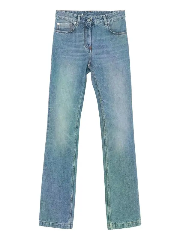 Barbara Bui Five-pocket Jeans With Logo Plaque - Blue