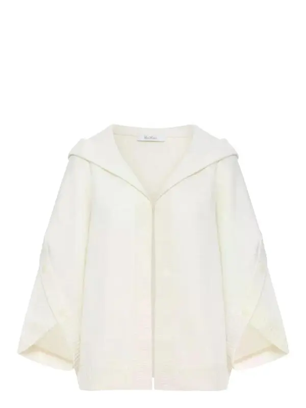 Max Mara Hooded Cardigan - White