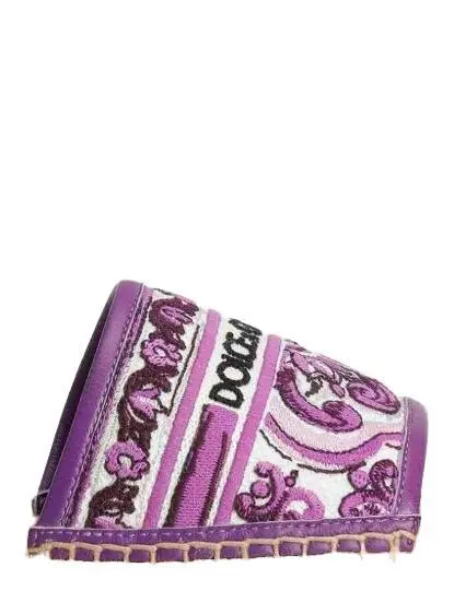 Dolce & Gabbana Maiolica-print Espadrilles - Purple
