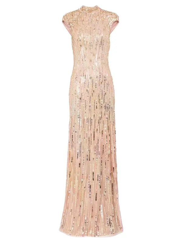 Jenny Packham Ernest Maxi Dress - Pink