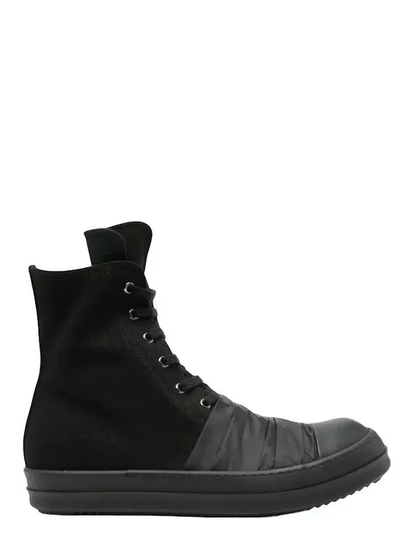 Rick Owens Hustler High Top Sneakers - Black