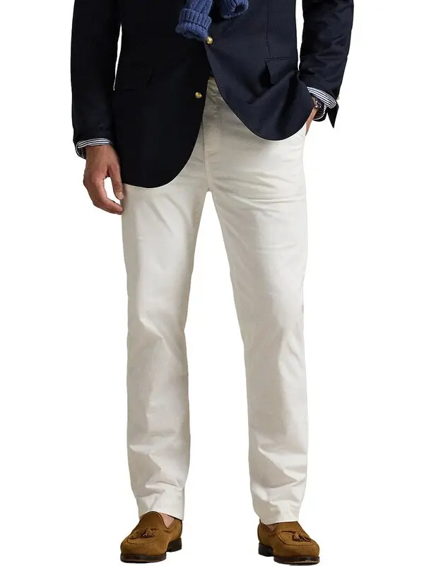 Ralph Lauren Bedford Classic Fit Washed Chino Pant - Ceramic White