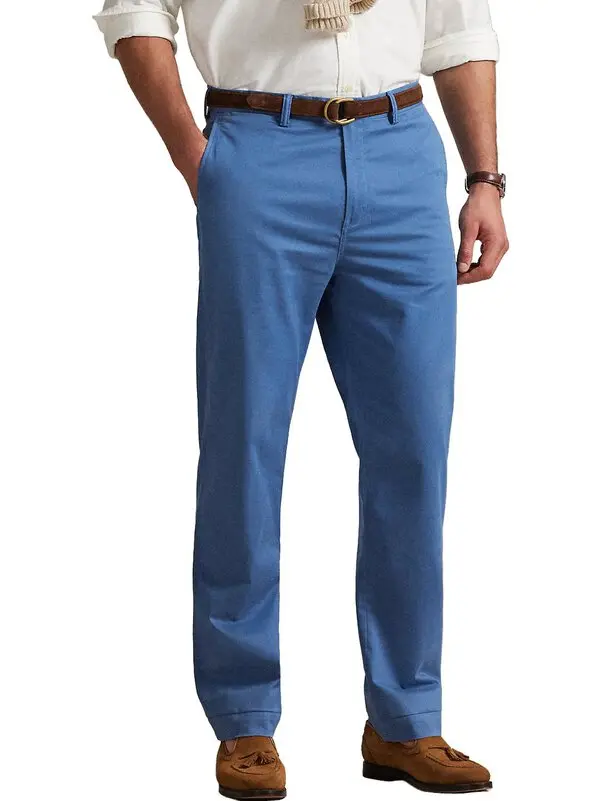 Ralph Lauren Bedford Classic Fit Washed Chino Pant - Delta Blue