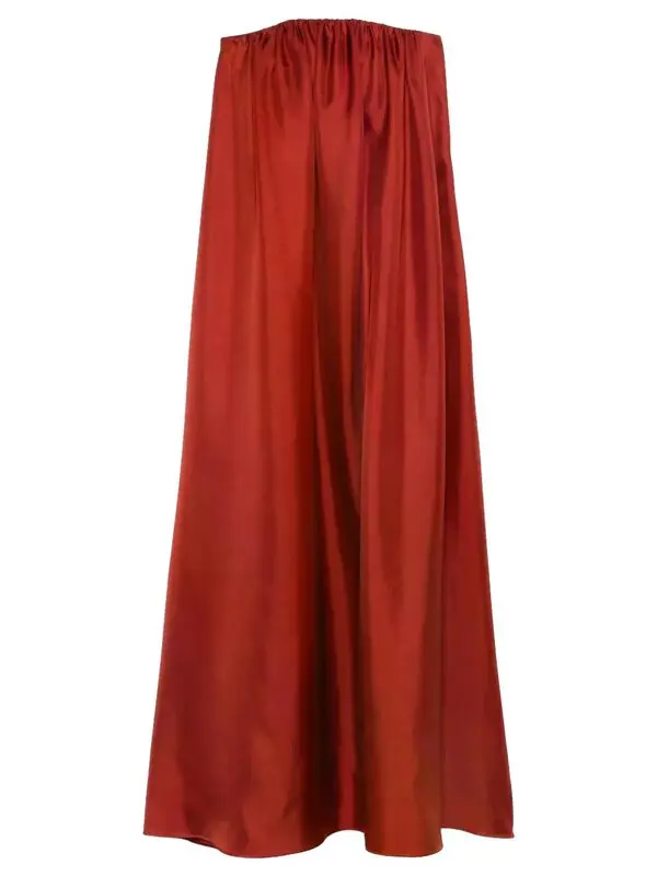 Max Mara Edda Strapless Dress - Red
