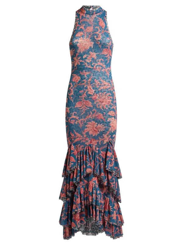 Etro Jersey Mermaid Midi Dress - Print