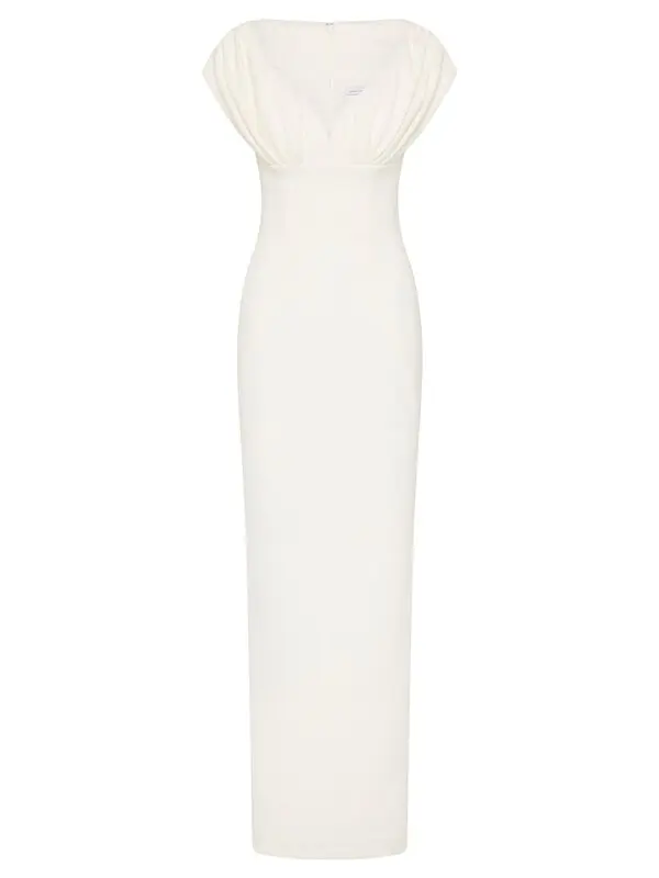 Rachel Gilbert Myra Gathered Gown - Ivory