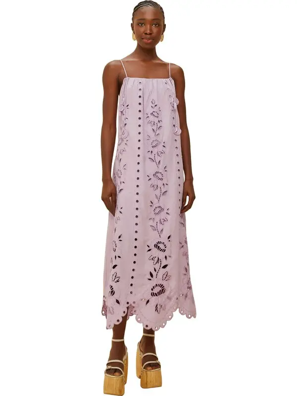 Farm Rio Richelieu Lenzing™ Ecovero™ Euroflax™ Maxi Dress - Lilac