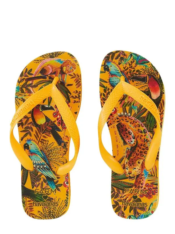 Farm Rio Havaianas X Flip Flops - Into The Jungle