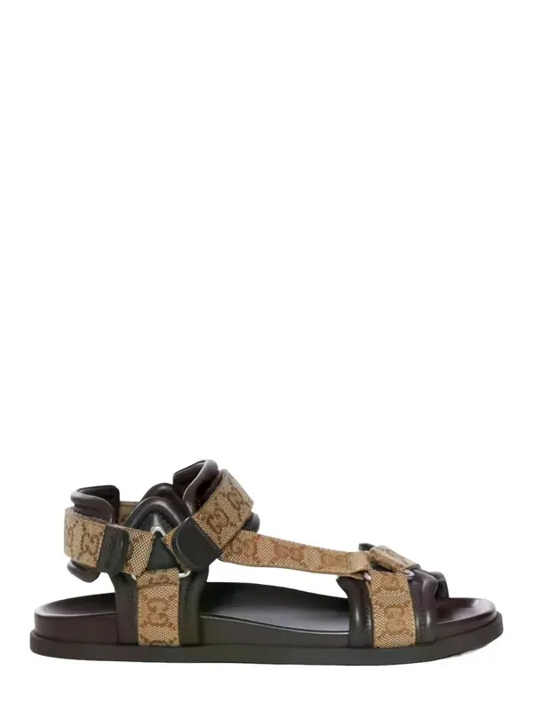 Gucci Gg Supreme Sandals - Neutrals
