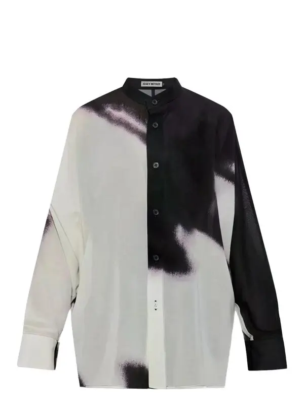 Issey Miyake Abstract Print Button-up Shirt - White