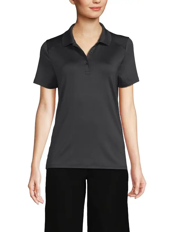 LANDS' END School Uniform Feminine Fit Rapid Dry Polo Shirt - Soapstone