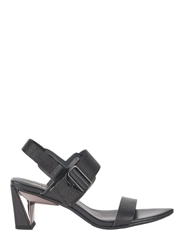 United Nude Poly Soga Mid Heel Sandals - Black
