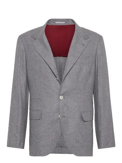 Brunello Cucinelli Flannel Blazer - Grey